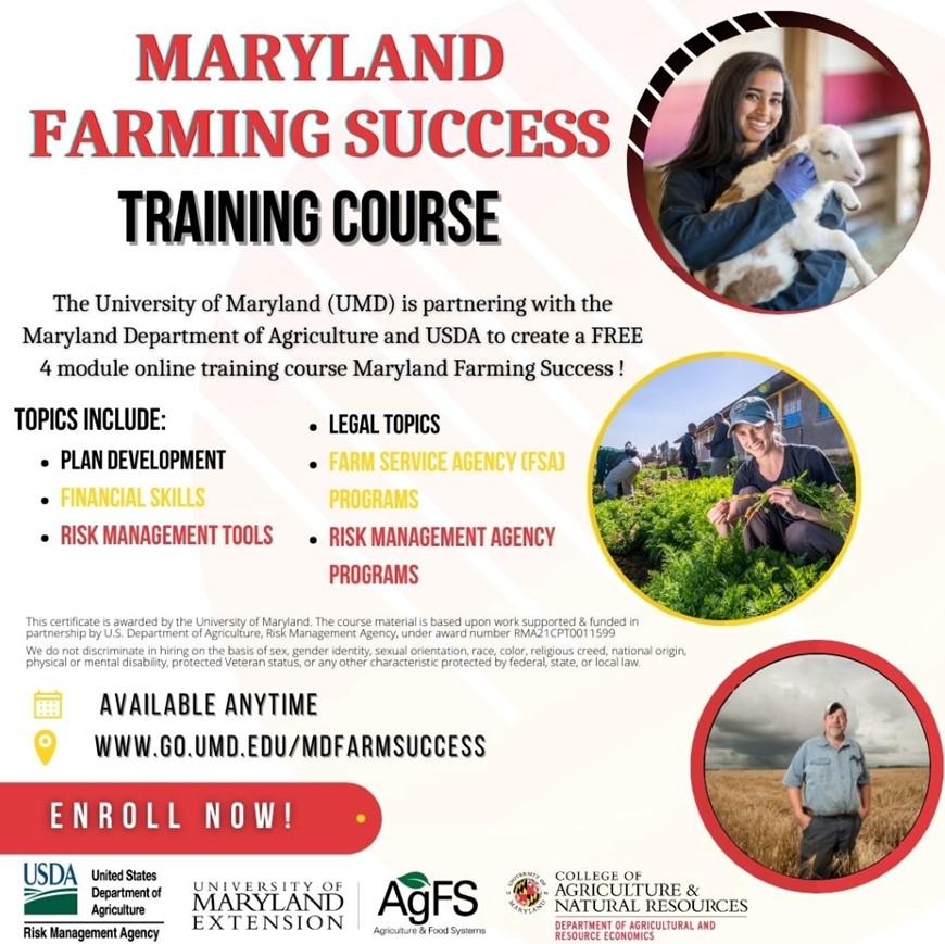 Maryland Farming Success Online Course | University of Maryland Extension